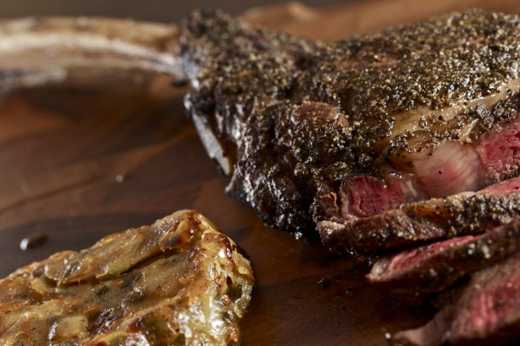 Tomahawk Ribeye is a dramatic steak presentation and an easy recipe.