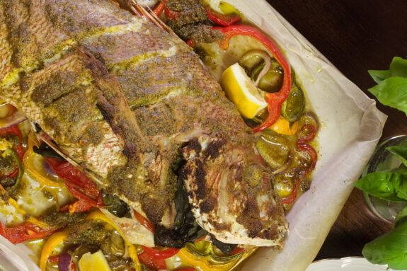 Stuffed Whole Red Snapper - Acadiana Table
