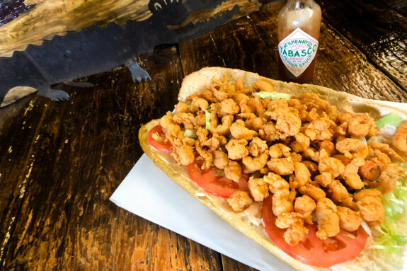 Overstuffed Fried Crawfish Po’Boy - Acadiana Table